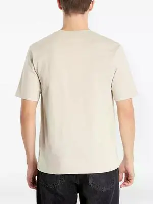 SAMSOE SAMSOE Logo-detail T-shirt - Neutrals