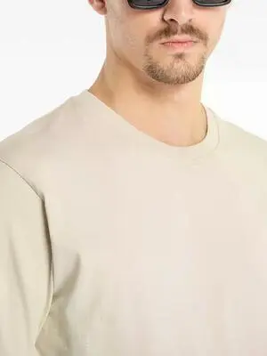 SAMSOE SAMSOE Logo-detail T-shirt - Neutrals