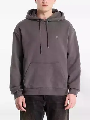ALLSAINTS Asher Ramskull Hoodie - Grey