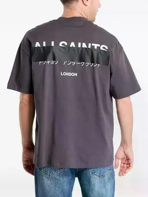 ALLSAINTS Redact Logo-print T-shirt - Black