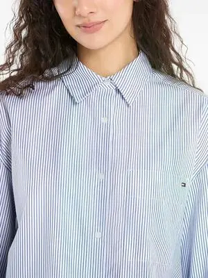 Tommy Hilfiger Stripe-pattern Button-up Shirt - White
