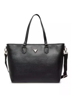 Guess Logo-plaque Tote Bag - Black