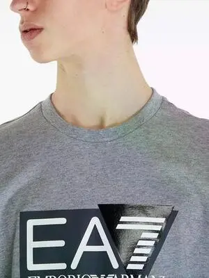 EA7 Logo-print Sweatshirt - Grey