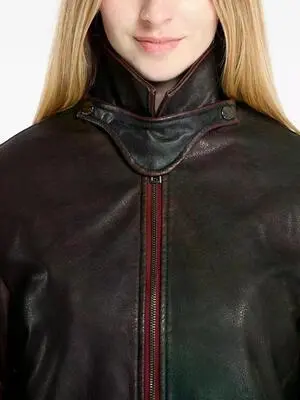 Desigual Distressed Finish High-neck Jacket