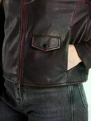 Desigual Distressed Finish High-neck Jacket