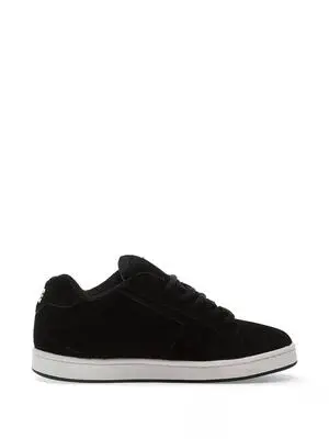 DC SHOES Logo-print Suede Sneakers - Black