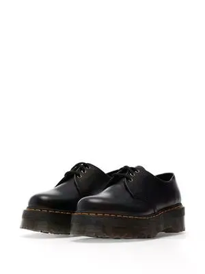 Dr. Martens 1461 Quad Platform Leather Derby Shoes - Black
