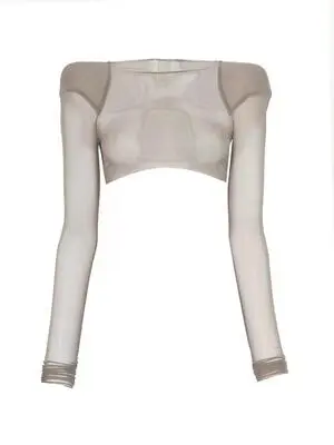 Rick Owens Structured-shoulder Crop Top
