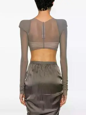 Rick Owens Structured-shoulder Crop Top