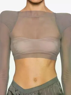 Rick Owens Structured-shoulder Crop Top