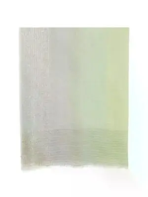 Faliero Sarti Ombré Metallic-thread Scarf - Green