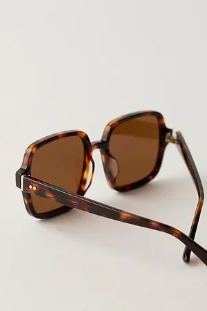 Free People Jace Square Polarized Sunglasses