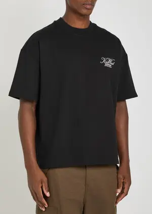 KIDWEST Script Logo-print Cotton T-shirt