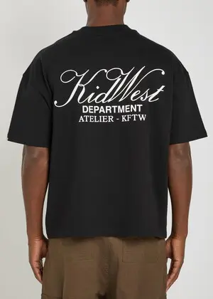 KIDWEST Script Logo-print Cotton T-shirt