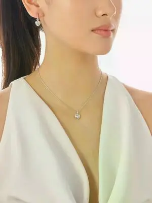 ANABELA CHAN Heart Pendant Hoop Earrings