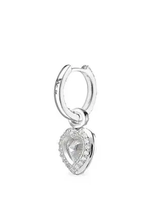 ANABELA CHAN Heart Pendant Hoop Earrings