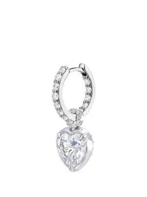 ANABELA CHAN Heart Pendant Hoop Earrings