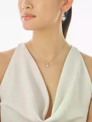 ANABELA CHAN Large Heart Pendant Hoop Earrings