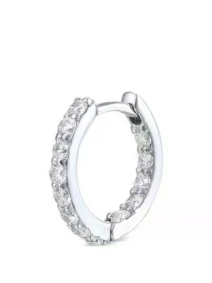 ANABELA CHAN Large Heart Pendant Hoop Earrings