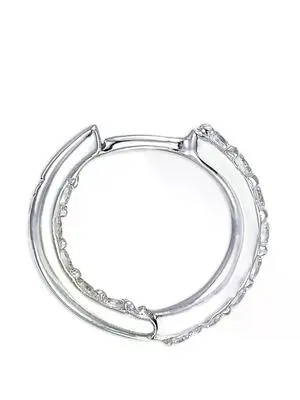 ANABELA CHAN Large Heart Pendant Hoop Earrings
