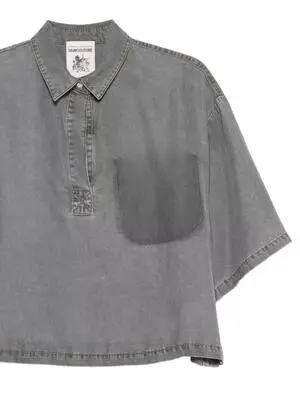 SEMICOUTURE Shana Short-sleeve Shirt - Grey