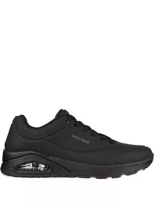 Sketchers Uno-stand On Air Perforated-detail Air-cooled Sneakers - Black
