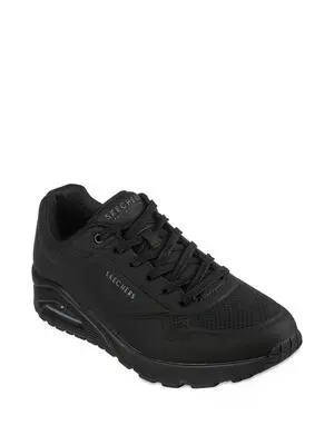 Sketchers Uno-stand On Air Perforated-detail Air-cooled Sneakers - Black