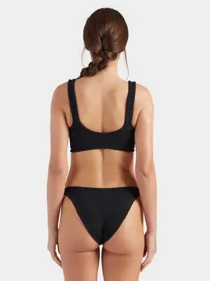 Hunza G Julia Gold Hoop Bikini - Black