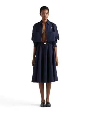 Prada Poplin Midi Skirt