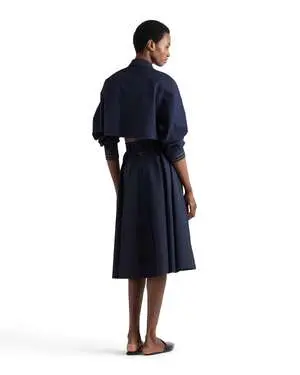 Prada Poplin Midi Skirt