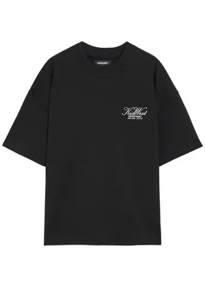 KIDWEST Script Logo-print Cotton T-shirt