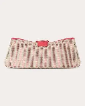 Rodo Nathalie Woven Wicker Clutch
