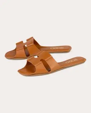 Rodo Sellier Laser-cut Leather Sandal - Neutral