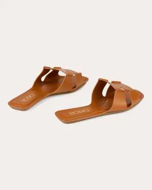 Rodo Sellier Laser-cut Leather Sandal - Neutral