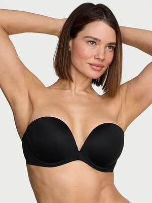 Victoria's Secret Invisible Victoria’s Secret Push-up Strapless Bra - Black