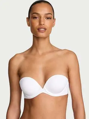 Victoria's Secret Invisible Victoria’s Secret Push-up Strapless Bra - White,ivory