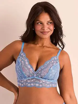 Victoria's Secret Adore Me Suzanne Wireless Bralette - Blue