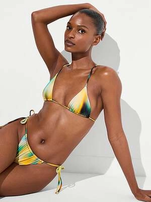 Victoria's Secret Triangle Bikini Top - Print