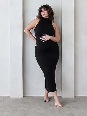 Victoria's Secret Bumpsuit The Serena Maxi Dress - Black