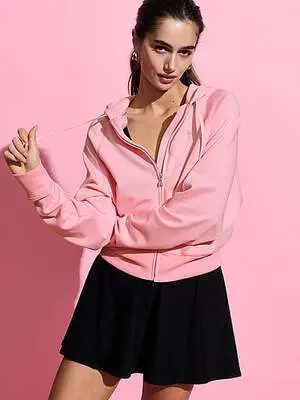 Victoria's Secret Terry Crop Hoodie - Pink