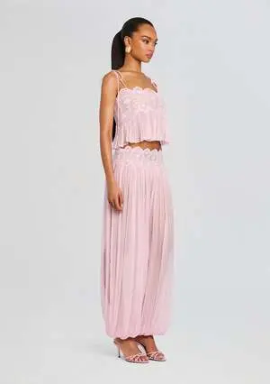 Retrofete Dreamy Chiffon Pant - Rosa