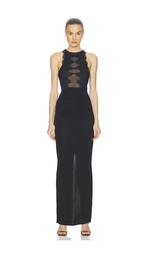 HAELO Wave Lace Evening Dress