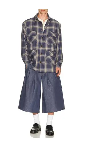 ART COMMUNITY Plaid Flannel Shirt In . Also