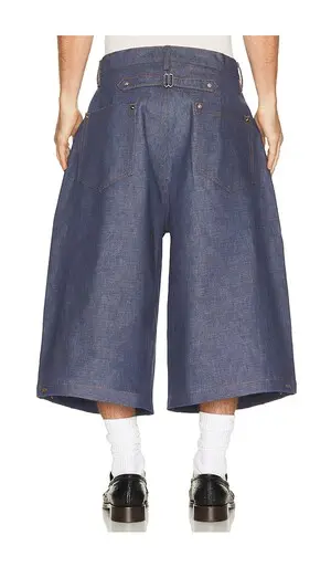ART COMMUNITY Diptych Japanese Denim Jorts