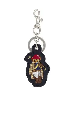 Polo Ralph Lauren Leather Novelty Bear Keyfob - Blue