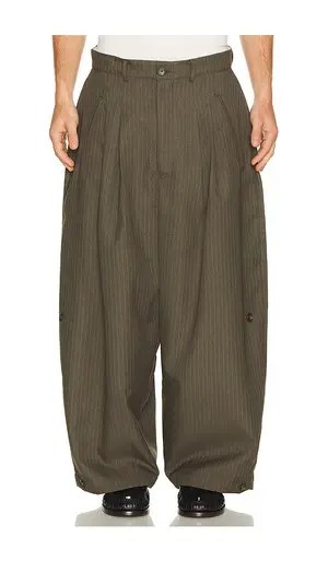 ART COMMUNITY Japanese Wool Triptych Trouser - Grey