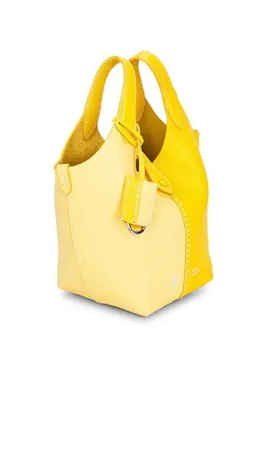 Polo Ralph Lauren Shiny Drum Pebble Small Crossbody Bag - Yellow
