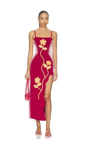 Ph5 Crochet Maxi Tank Dress - Red