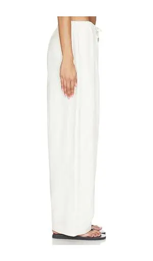 ST. AGNI Fine Drawstring Relaxed Pants - Ivory