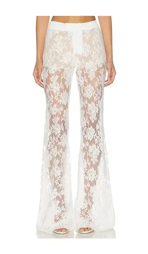 SAU LEE Saphina Lace Flare Pant